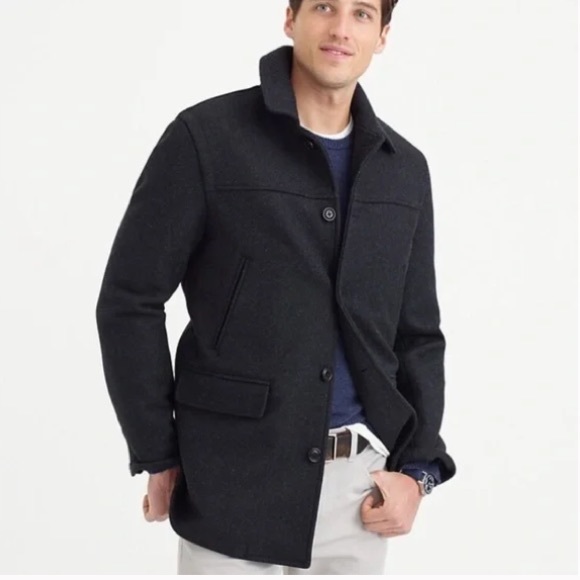 J. Crew | Jackets & Coats | J Crew Insulated Wool Coat | Poshmark
